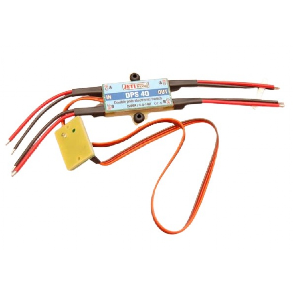 Podwójny elektroniczny wyłącznik-Jeti DPS 40 - Sklep Modelarski